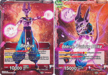 Beerus // Beerus, Furious Strike (BT8-002) [Malicious Machinations ...